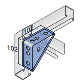 FM2484 90deg Angle Bracket With Gusset — Project Supplies