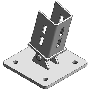 SUPA Hinged Base Plate 2072 — Project Supplies