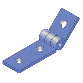 FM1354A 2 Hole/1 Hole Hinge Fitting — Project Supplies